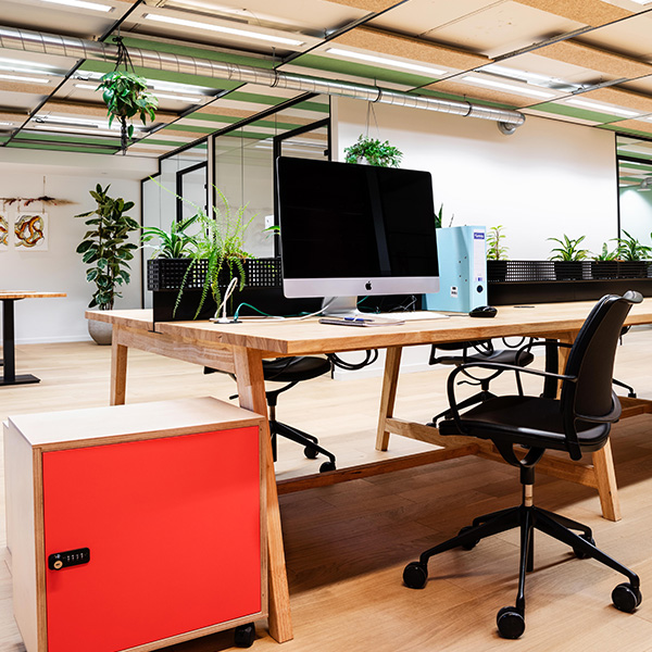 Rent a dedicated desk in a coworking space